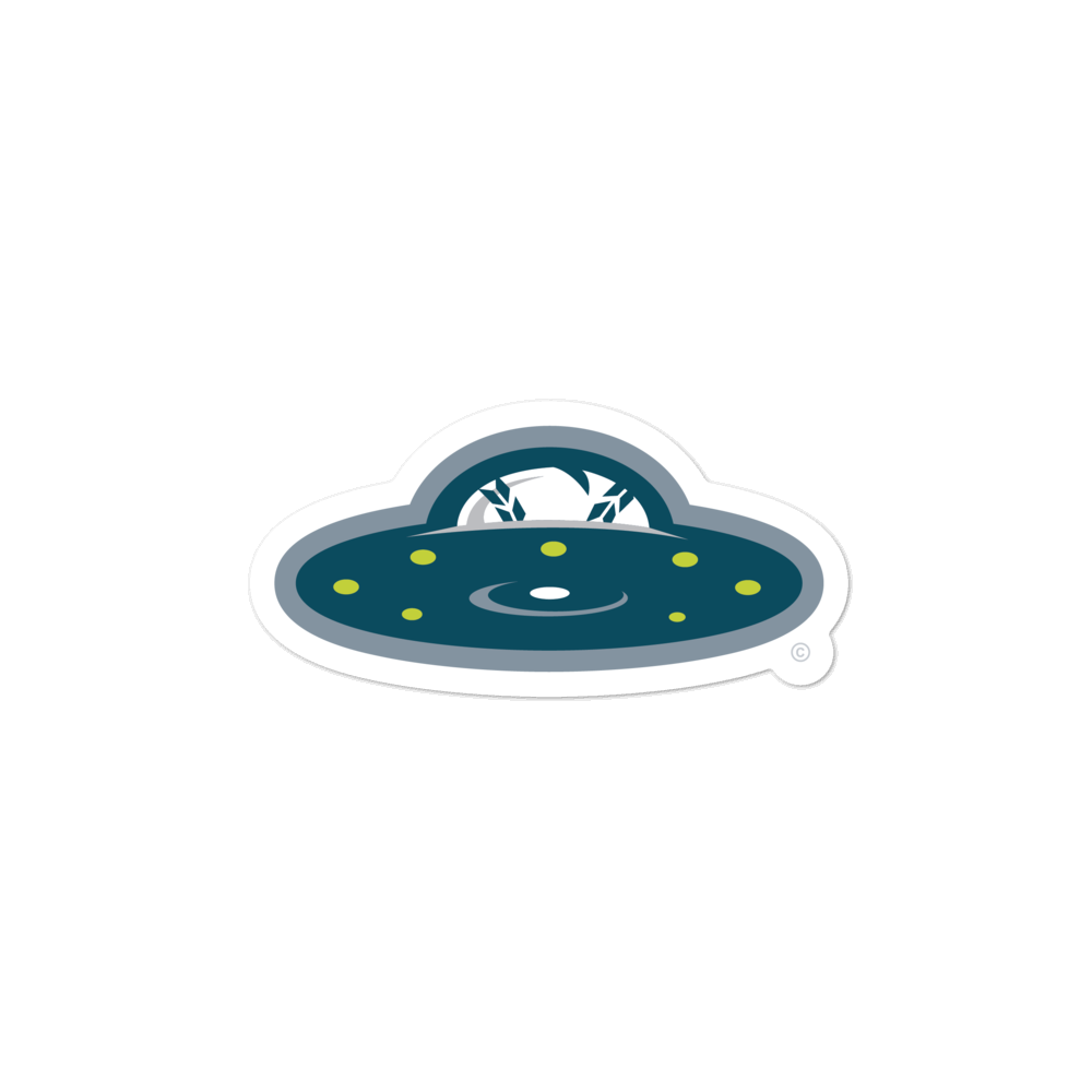New York Invaders Flying Saucer bubble-free sticker – Global League Shop